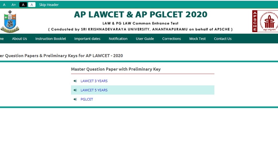 AP LAWCET 2020 Answer Key: ఏపీ లాసెట్‌ 2020 ‘కీ’ తప్పుల తడక | ఏపీ News ...