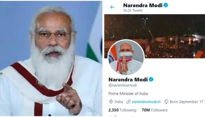 Prime minister narendra modi sets new record in twitter with 7 crores ...