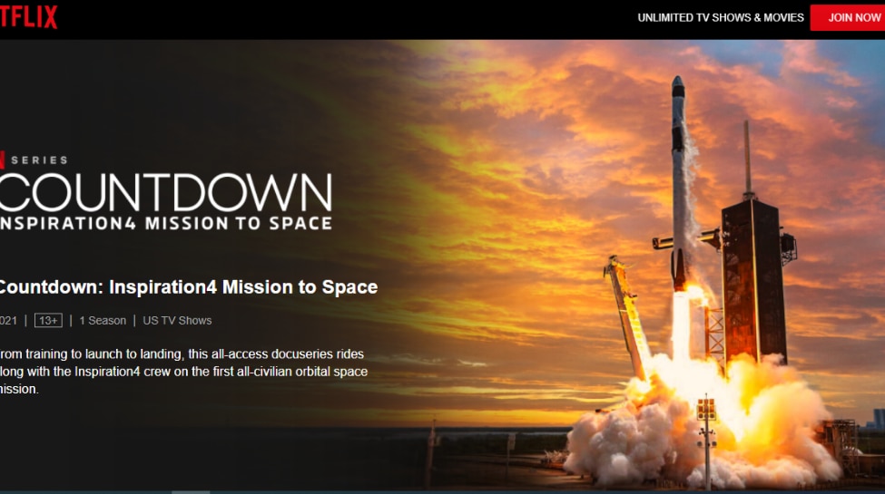 Countdown for inspiration 4 mission to space now on streaming in ...