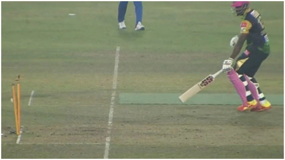 [Andre Russell dismissed in a freak Run Out during a MGD vs KT match in ...