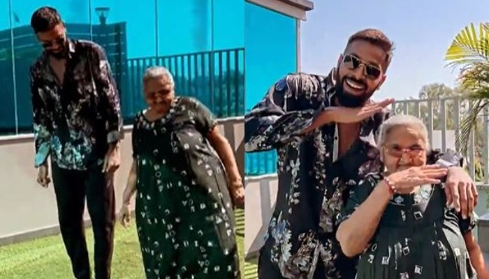 viral video of Hardik Pandya dance with his grandma for allu arjun ...