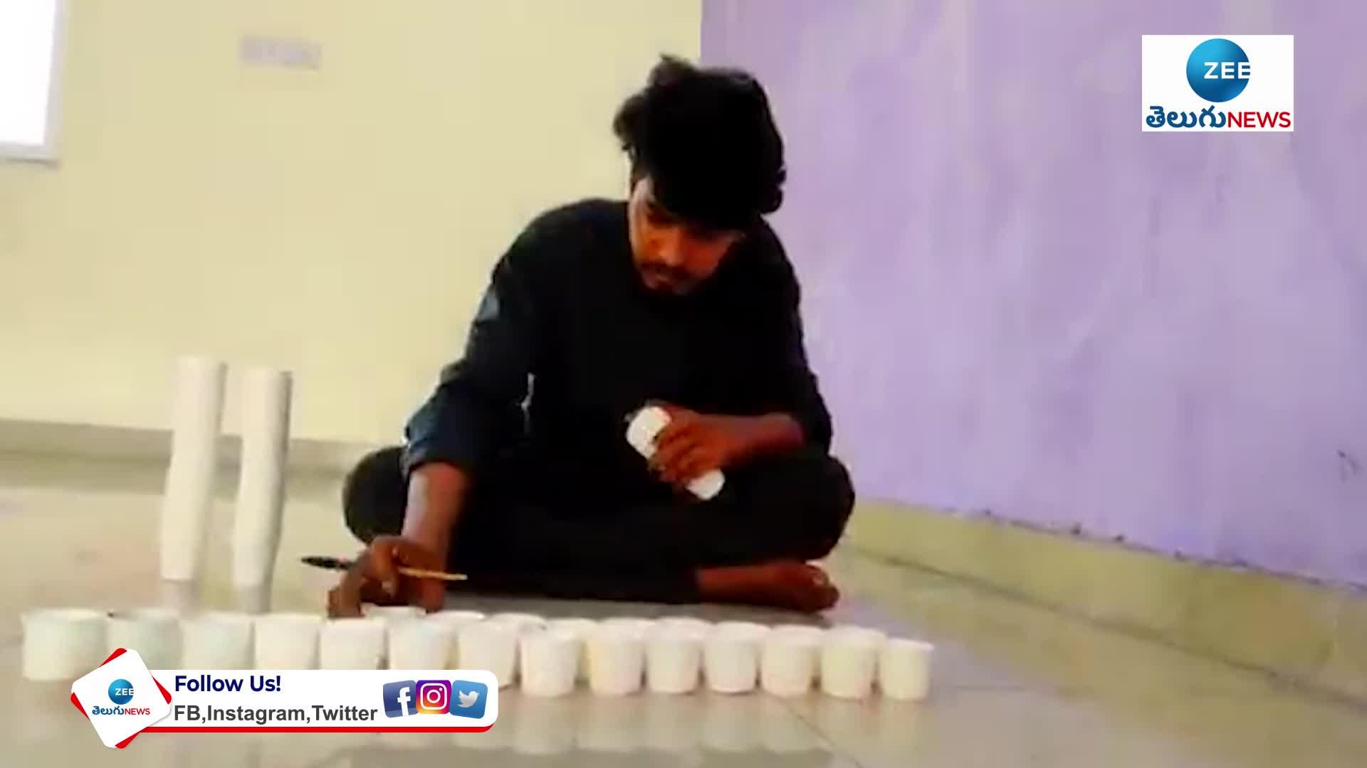 RRR movie review and rating in Telugu, Paper cups art on Jr Ntr, Ram ...