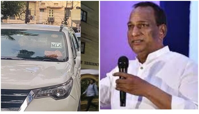 Minister Malla Reddy Clarity On Madhav Reddy MLA Car Sticker Over ed ...