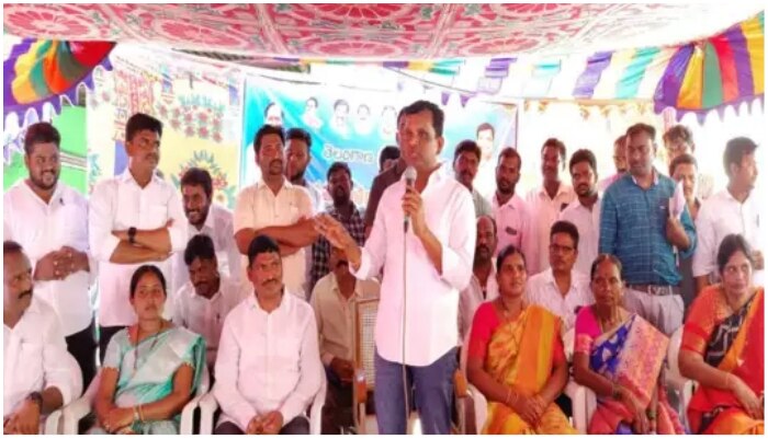 TRS MLA Gadari Kishore Open Warning To Village secretary In Public ...