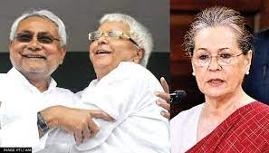 JDU Chief Nitish Kumar And Lalu Prasad Yadav Talks With Sonia Gandhi On ...