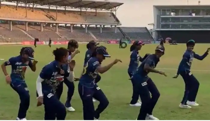 Srilanka women cricketers outstanding dance performance after victory ...