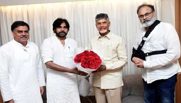 Chandrababu met pawan kalyan, holds joint press meet at vijayawada | Chandrababu-Pawan Kalyan ...