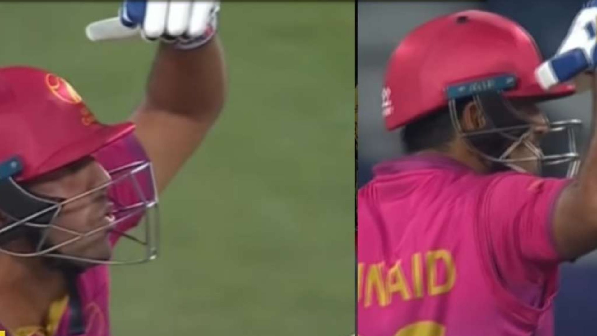 Junaid Siddique hits 109m Six, UAE Batter celebrations goes viral ...