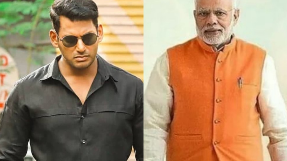Hero Vishal Praises PM Modi For Khasi And Netizens Talks about Gujarat ...