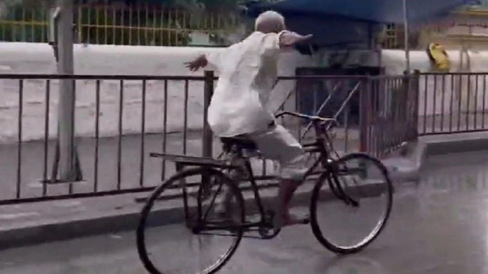 old man performs stunts on bicycle video goes viral grandfather riding ...