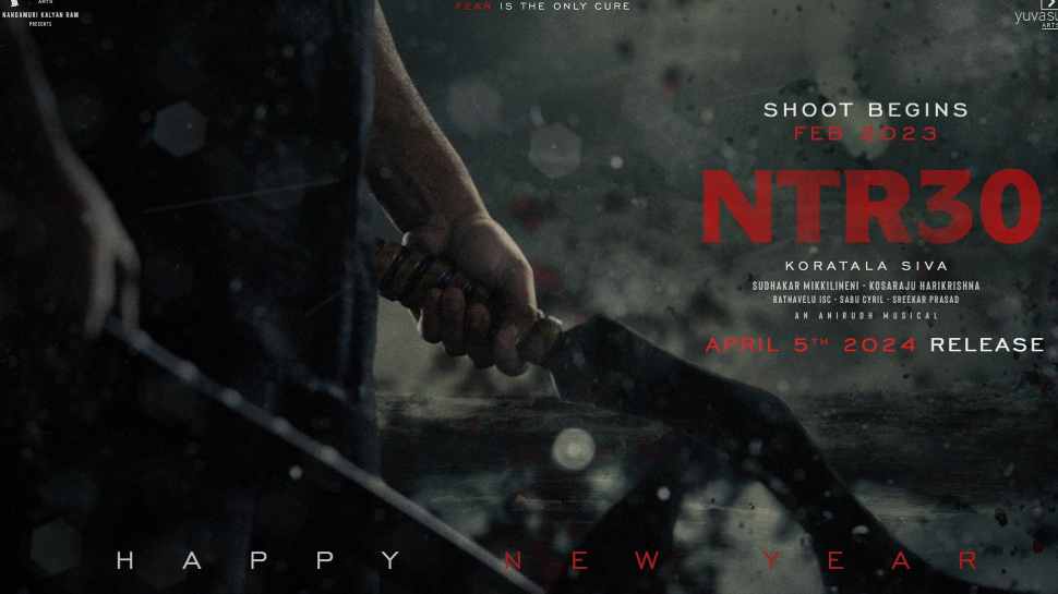 NTR 30 Shoot Starts From Febraury 2023: NTR 30 To Release on April 5th ...