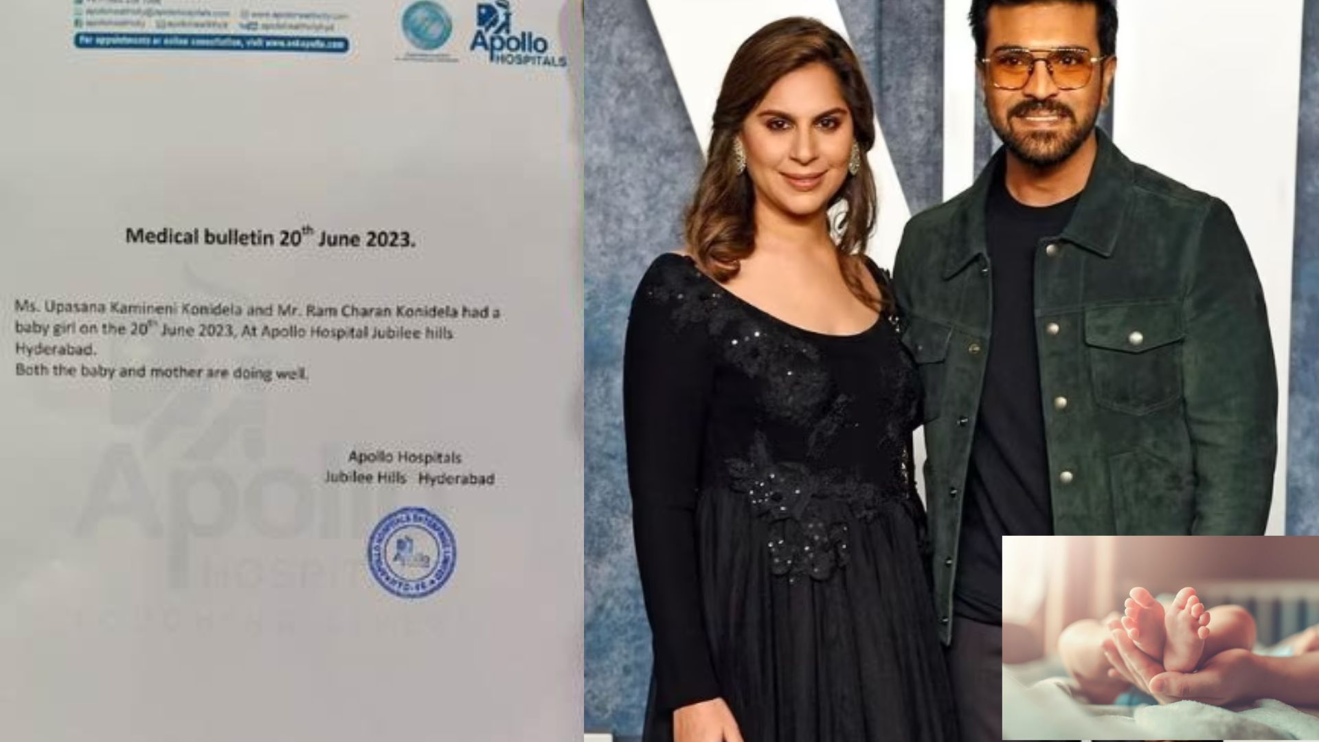 Ram Charan and Upasana become parents mega family welcomes baby girl ...