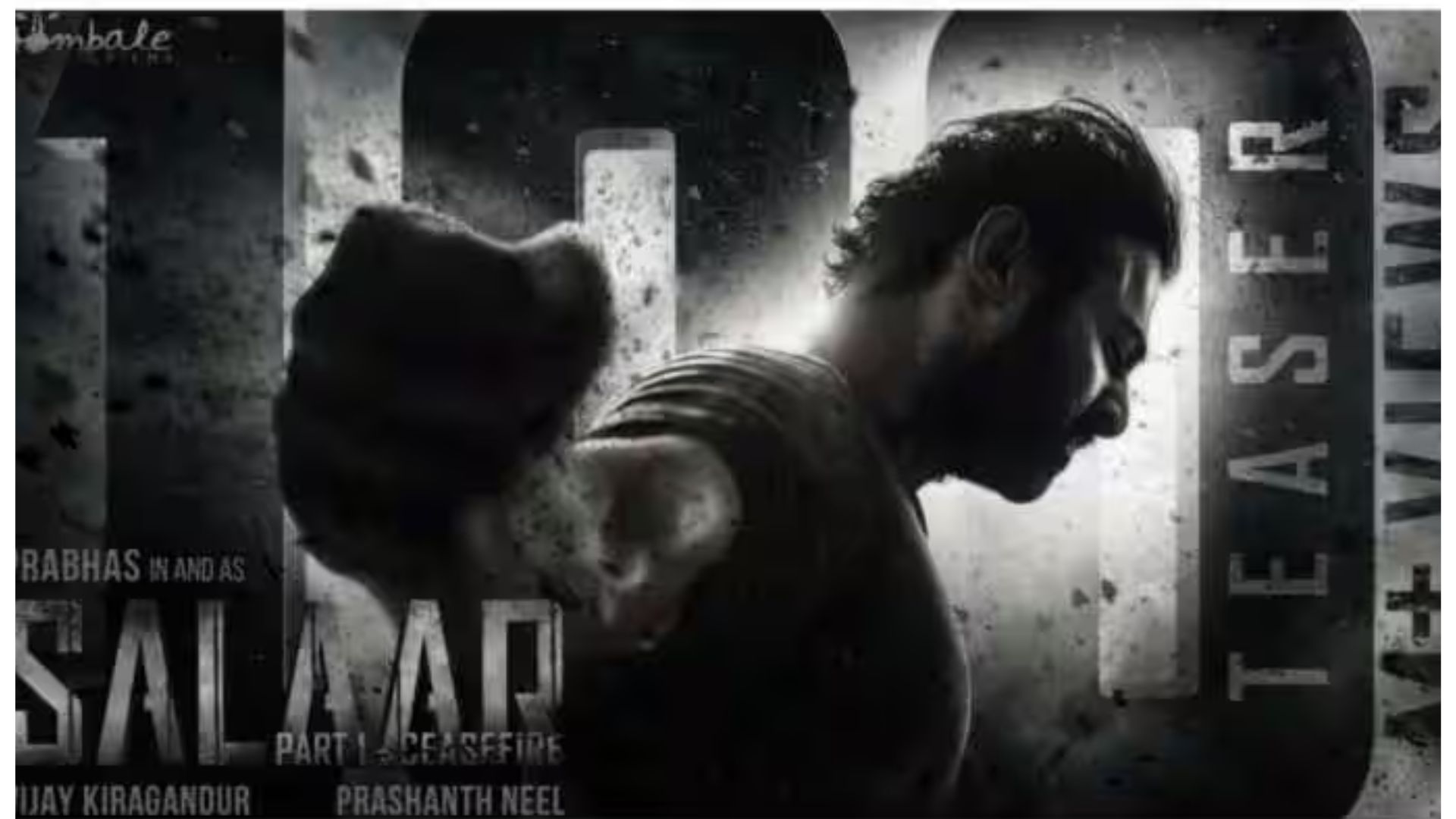 Salaar teaser created history in YouTube 100 million views in less time ...