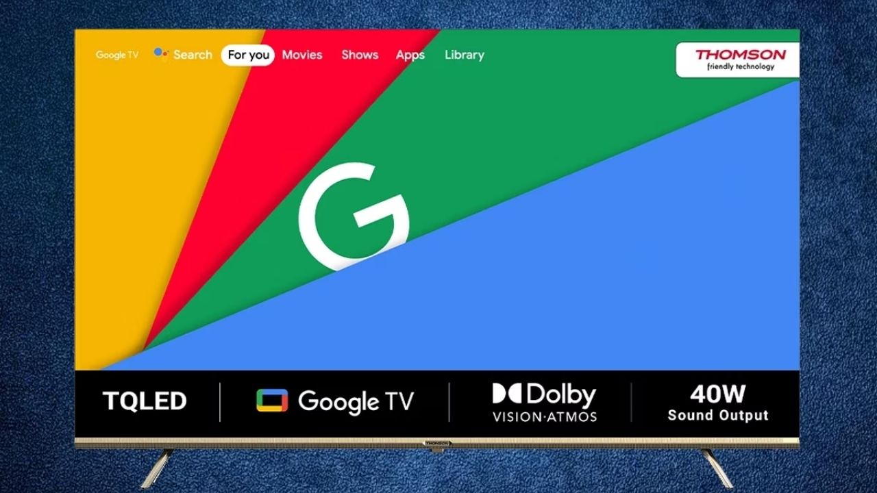 Get Thomson 55 inch QLED 4K Google TV at Rs 35000 only Thomson 55 inch ...
