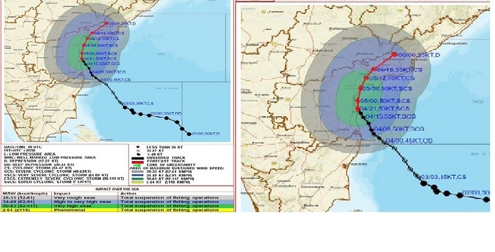 Michaung cyclone updates, landfall today afternoot at bapatla of andhra ...