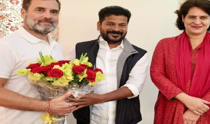 Telangana new cm revanth reddy oath taking ceremony pragram changes ...