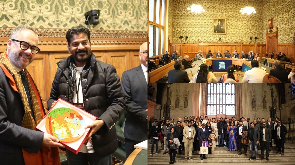 Telangana CM Revanth Reddy meet in London Westminster Palace Rv ...
