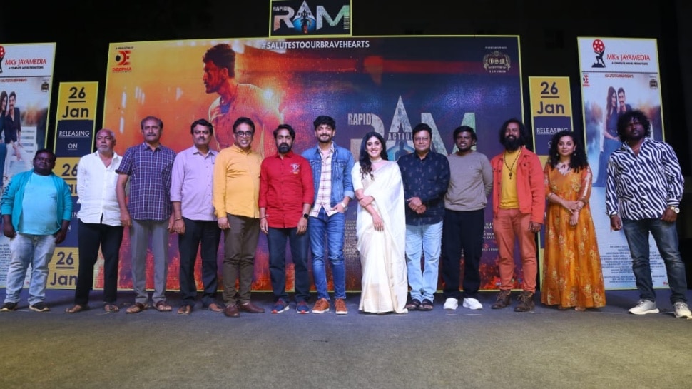 surya ayyalasomayajula and dhanya balakrishna Rapid Action Mission Pre ...