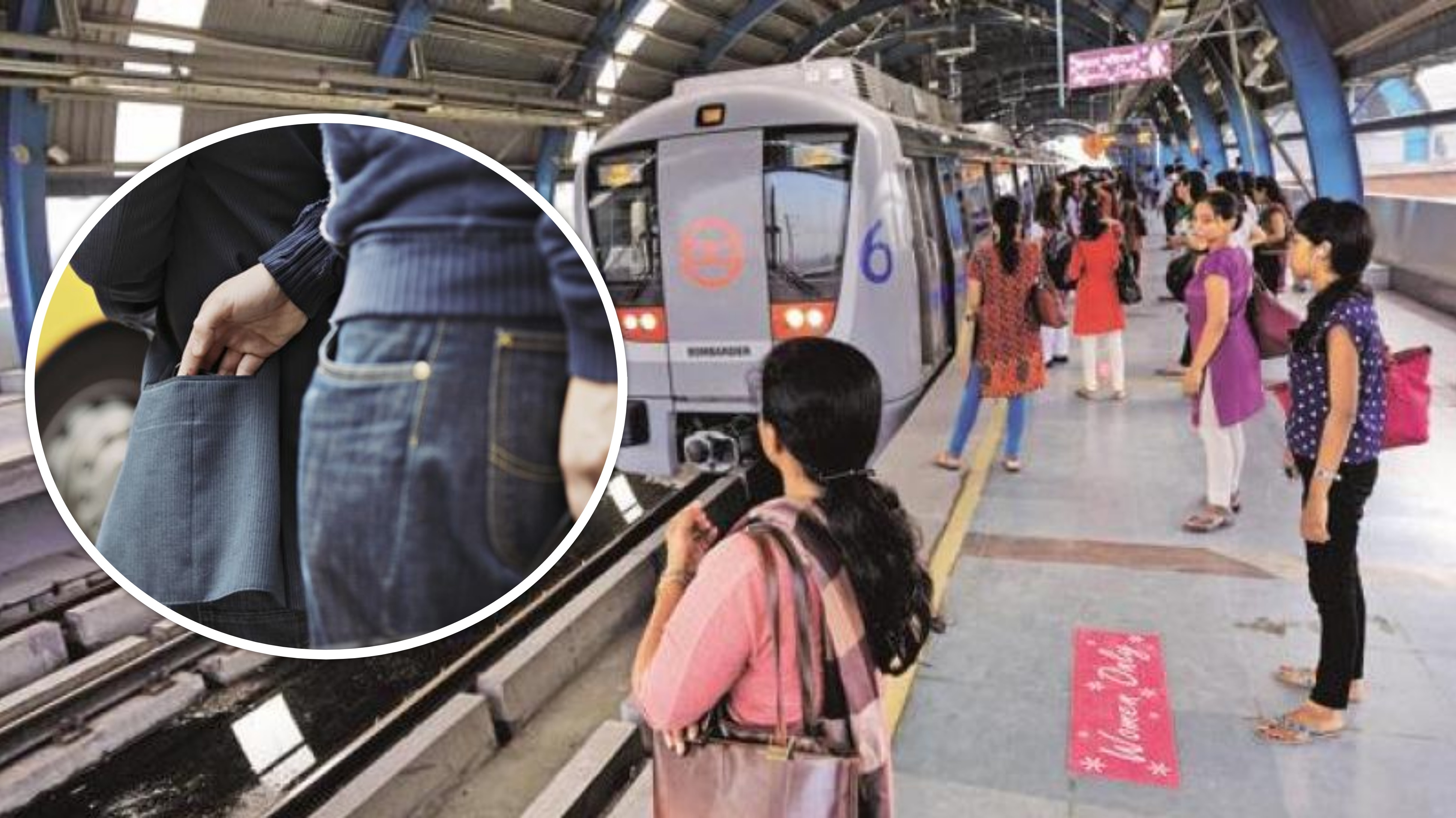 Pickpocketer Caught Red-Handed in Delhi Metro While Trying To Steal ...