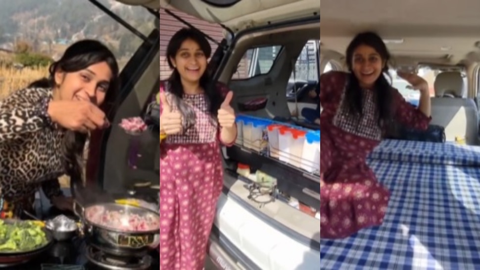 indian complete kitchen setup groceries and boxes in car video goes on ...