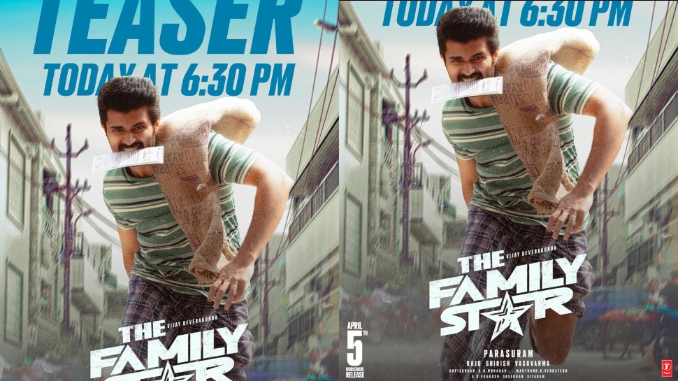 Vijay Devarakonda The Family Star movie teaser on today eveging here ...