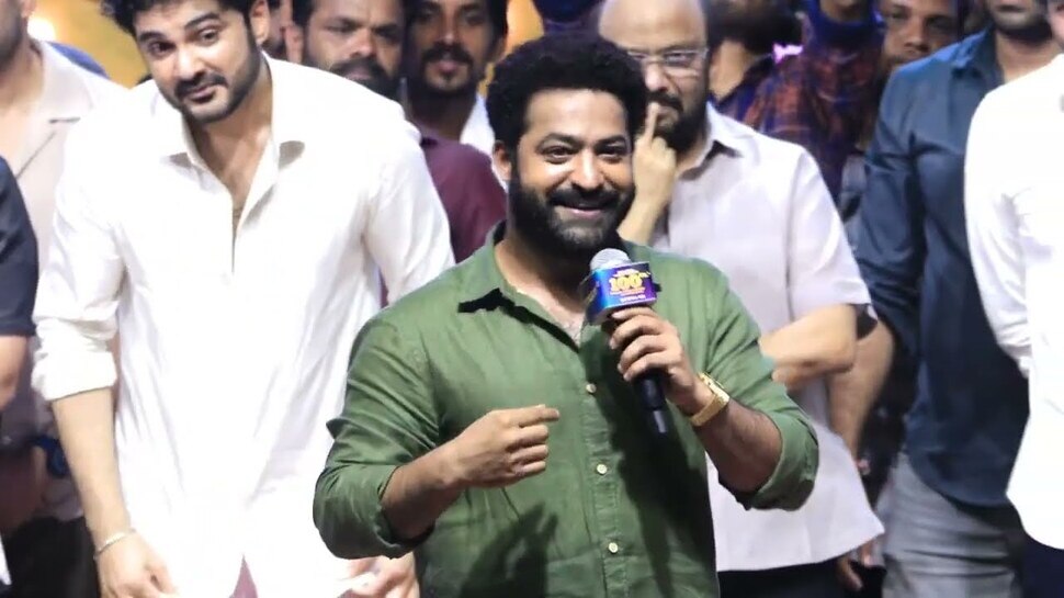 Jr NTR says Pawan Kalyan and Prabhas dialogues in front of Trivikram in Tillu Square success ...