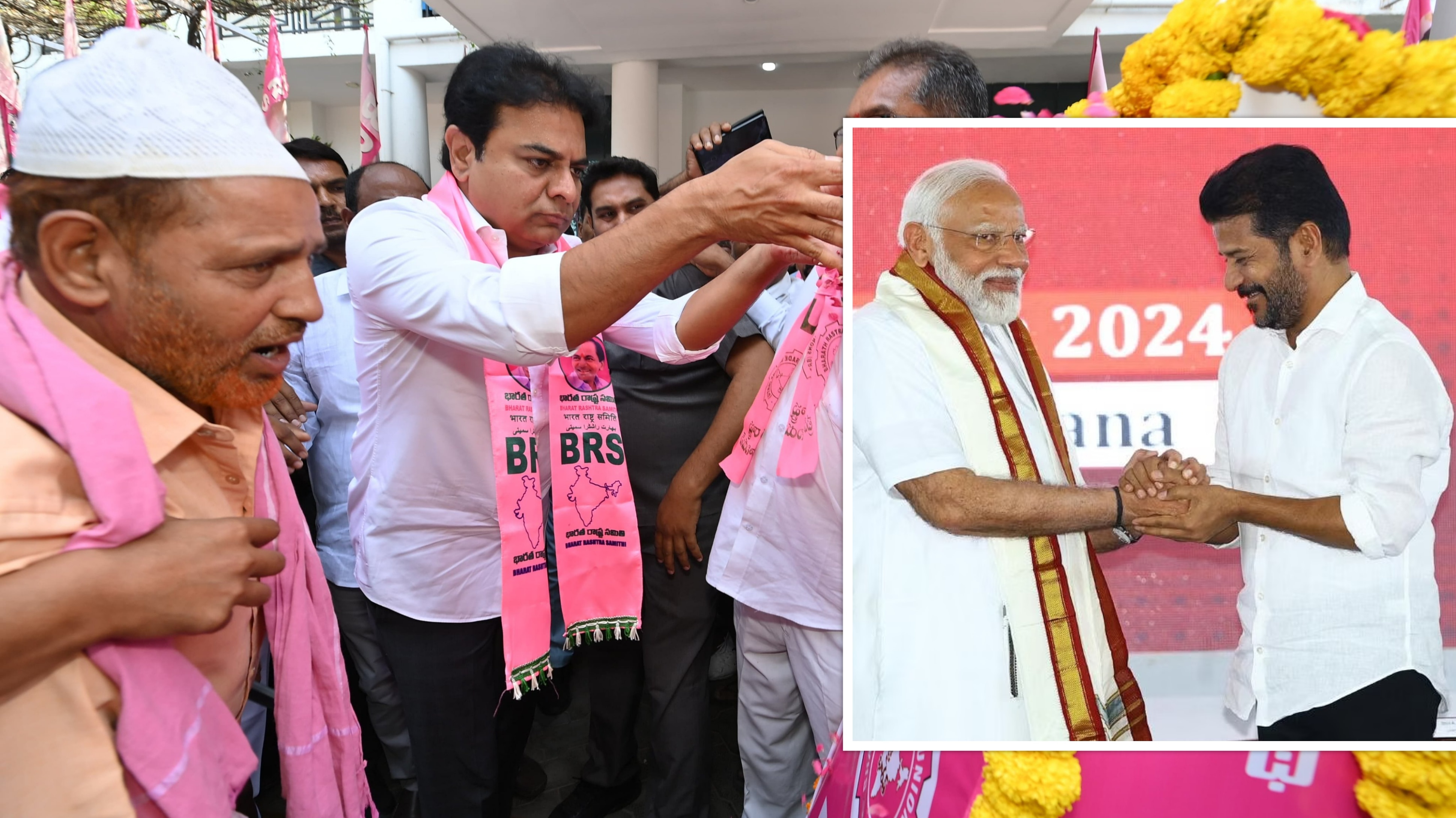 KT Rama Rao Counter Attack To Narendra Modi Revanth Reddy On May Day ...