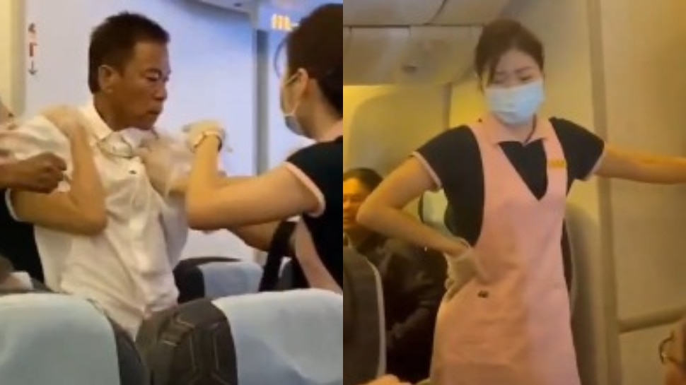 Passengers Fight each other in eva air taiwan to san francisco video ...