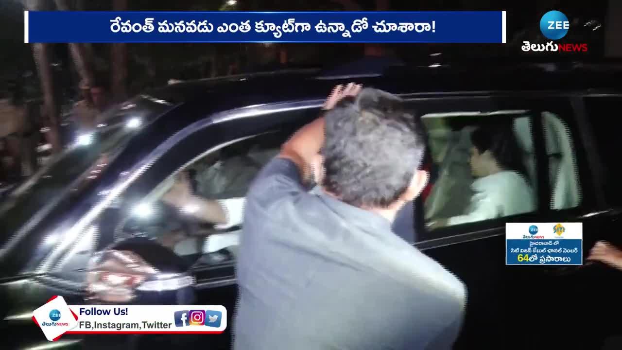 CM Revanth Reddy With His Grandson in Tirupathi | Revanth Reddy ...
