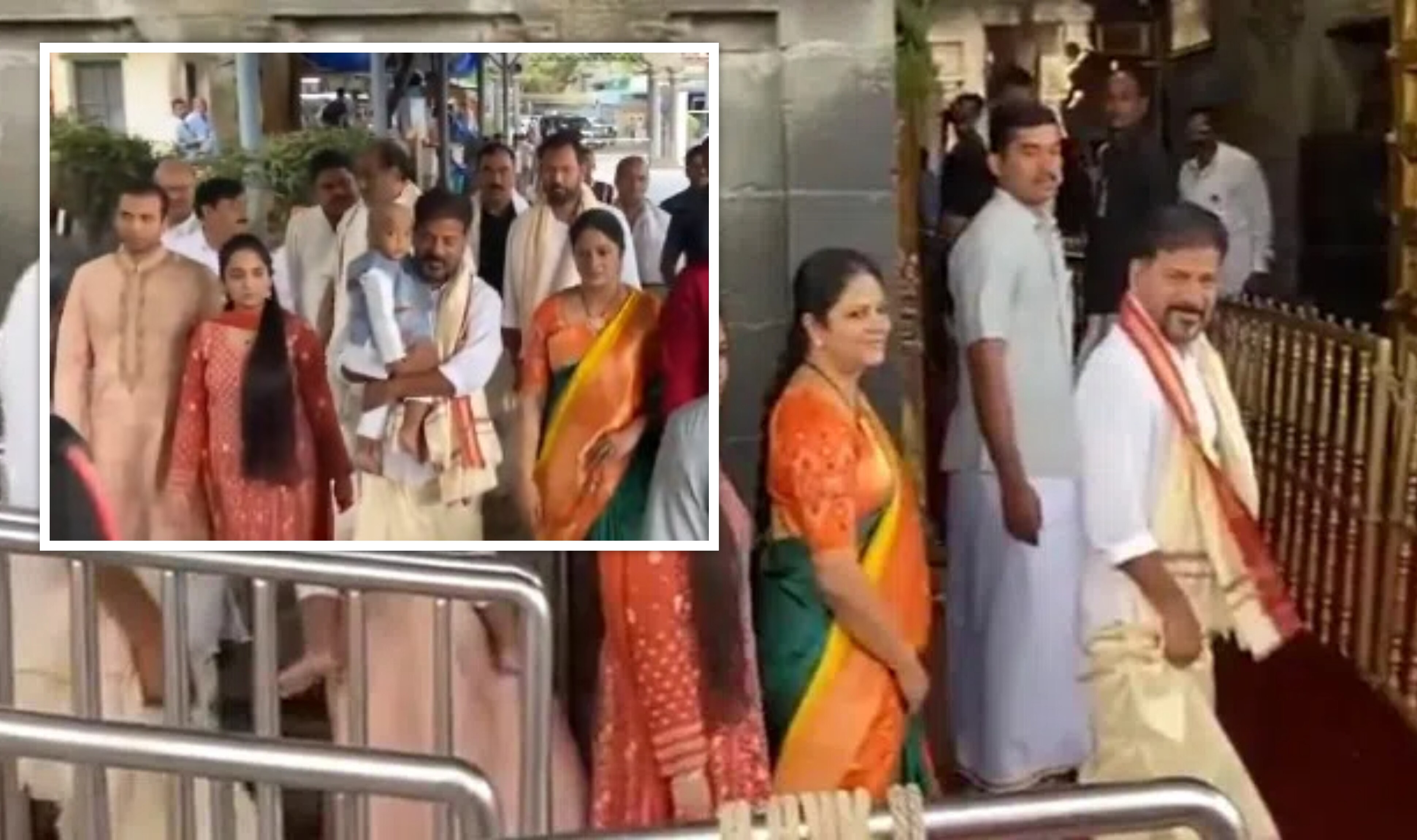 Revanth Reddy Visits Tirumala Temple With Family And Completes Grand ...