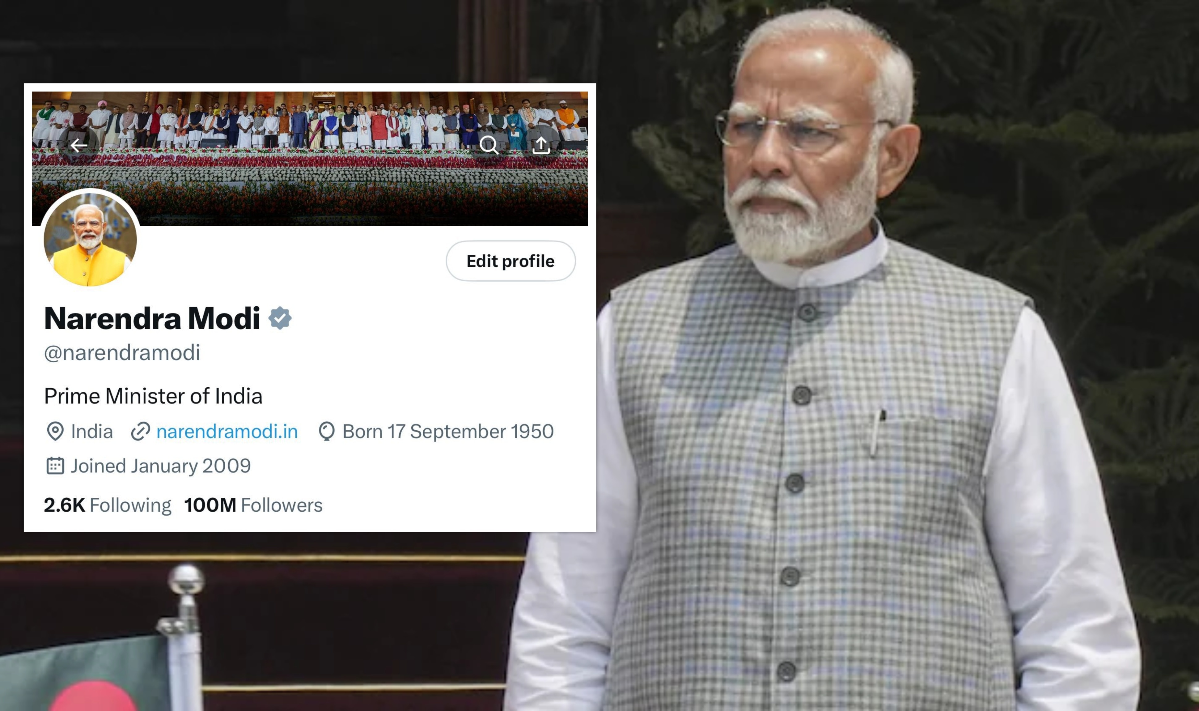 PM Narendra Modi At 100 Million Most Followed World Leader On X Twitter ...