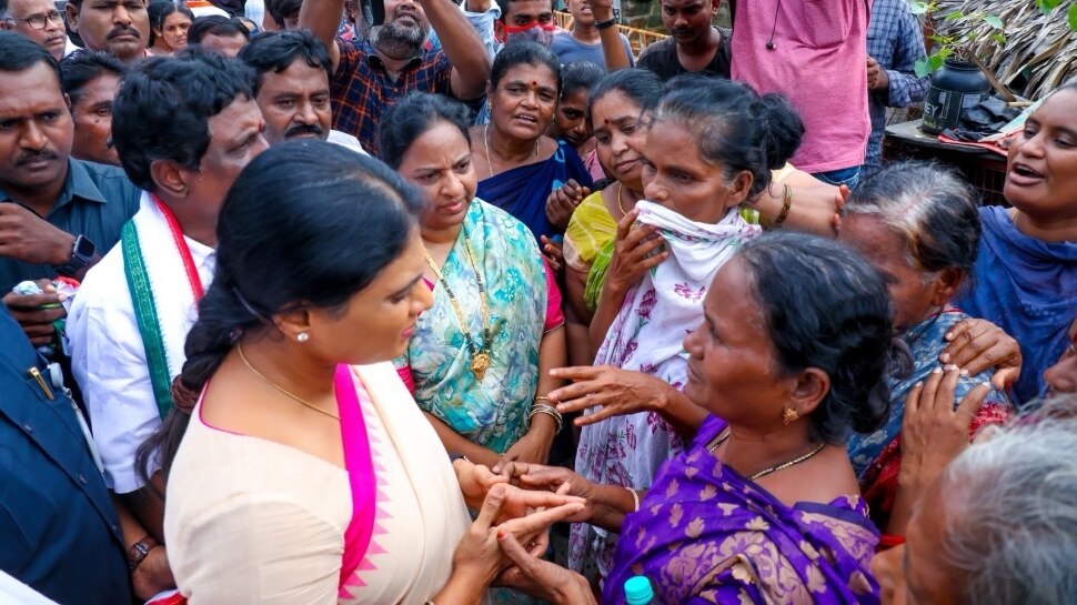 YS Sharmila Fire On CM Chandrababu And PM Modi For Flood Relief Funds To Andhra Pradesh Rv | YS ...