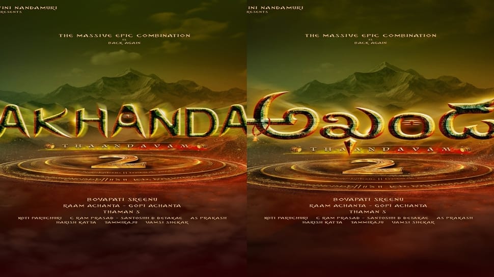 Balakrishna and Boyapathi Akhanda 2 poster released targets pan India ...