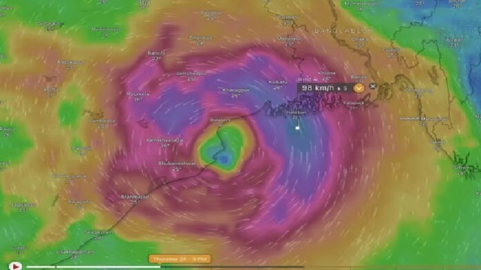 Dana Cyclone to turn as severe super cyclone may landfall on october 25 ...