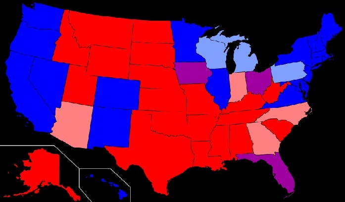US Presidential Elections 2024 importance of swing states changing ...
