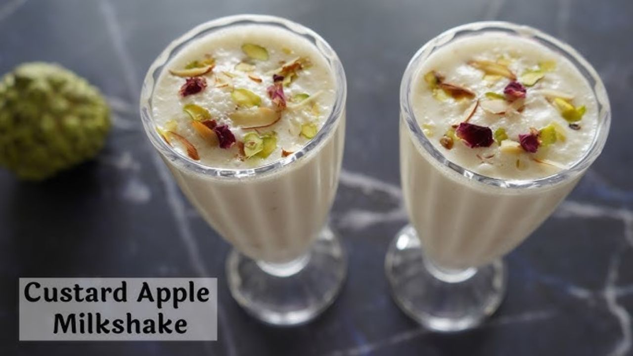 Sitaphal Milkshake Recipe Making Process And Health Benefits | Sitaphal ...