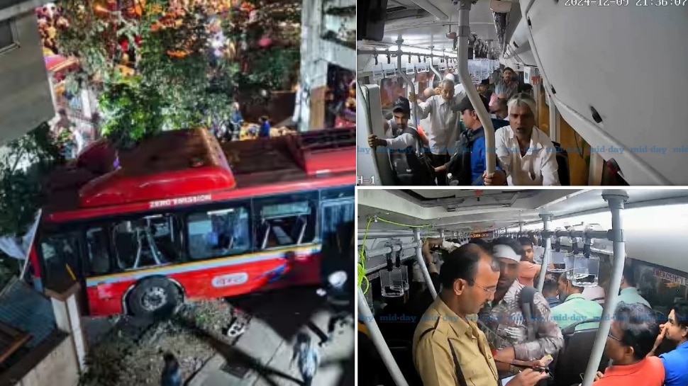 watch CCTV footage Visuals and Passengers Reaction Before Kurla bus ...