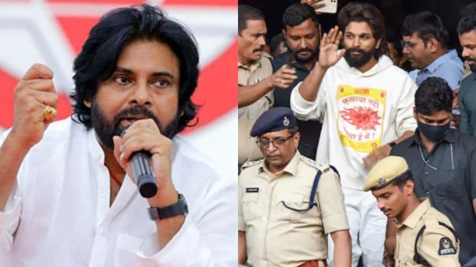 Pawan kalyan shocking reaction on allu arjun arrest issue in Sandhya theatre stampede pa | Pawan ...