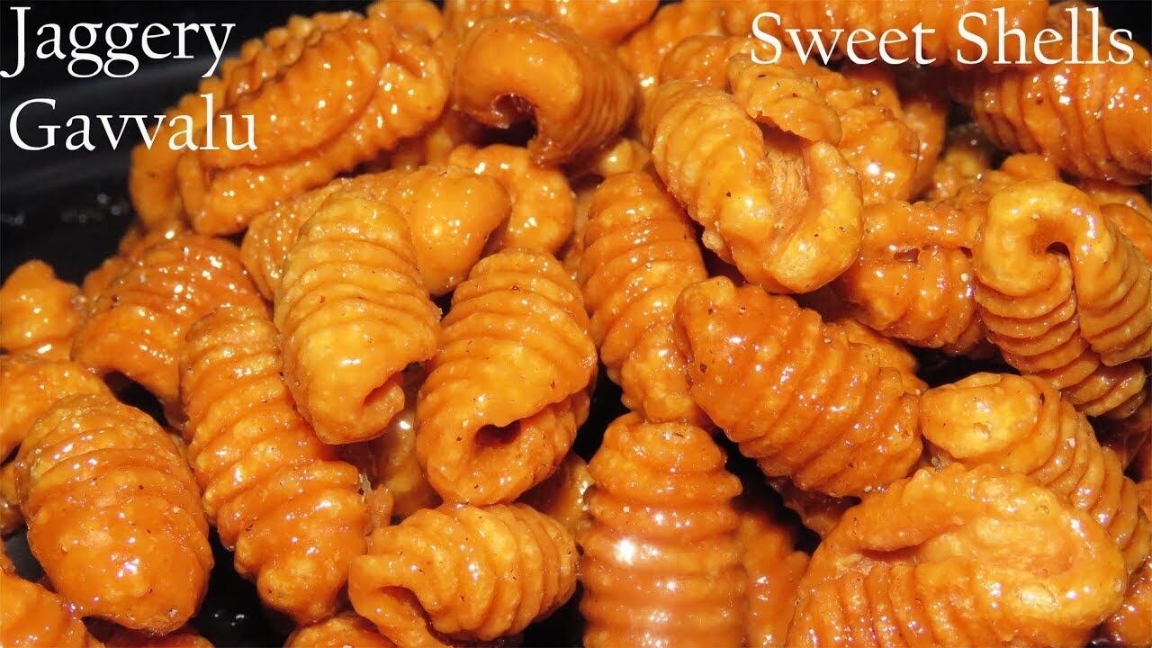 How To Make Delicious And Simple Sweet Bellam Gavvalu Recipe | Bellam ...