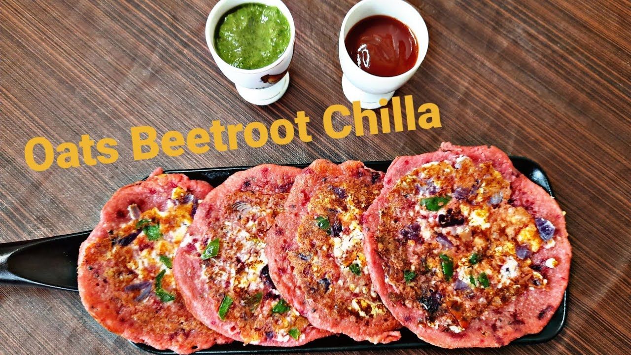 How To Make Oats Beetroot Chilla Recipe | Oats Beetroot Chilla: హెల్తీ ...