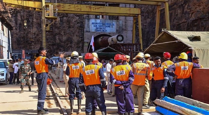 SLBC Tunnel Collapse Incident Updates Rescue Operations continues no ...