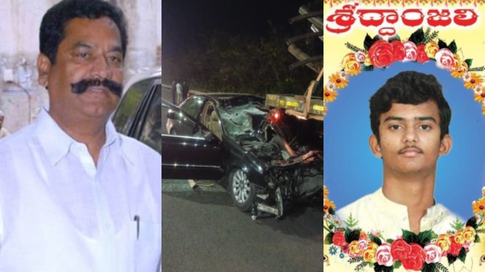 Teegala krishna reddy grandson kanishk reddy died in road accident in orr Hyderabad pa|Hyderabad ...