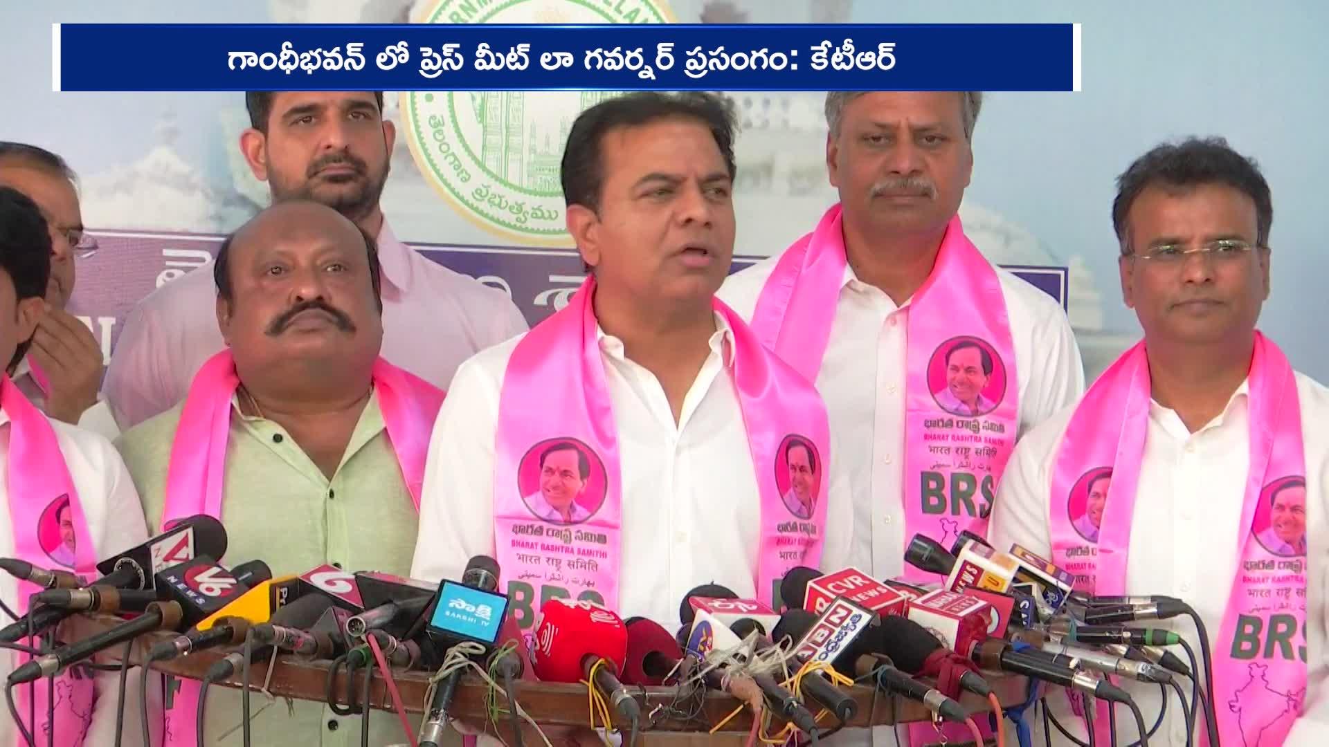 KT Rama Rao Slams On Revanth Reddy A Head Of Governor Speech Rv | KTR ...