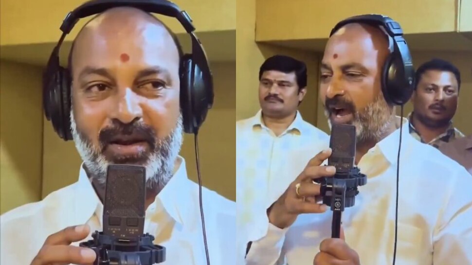 Central minister bandi Sanjay sing a song on pm Narendra modi video ...