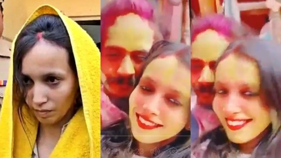 Meerut navy officer murder case muskan playing holi with lover in ...