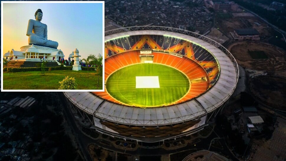 Biggest And Largest Cricket Stadium In AP Capital Amaravati Almost ICC ...