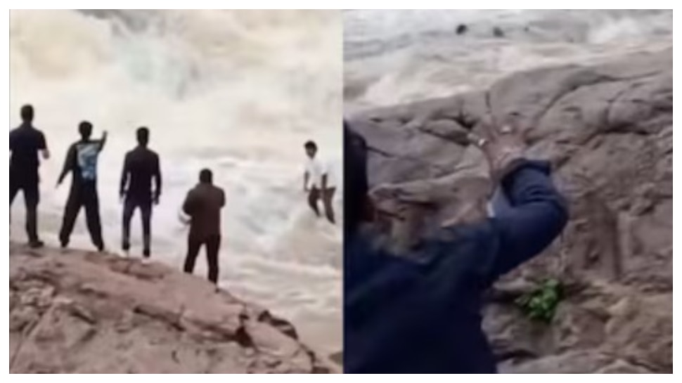 Youtuber Swept Away in Waterfall Flood During Drone Shoot Shocking ...