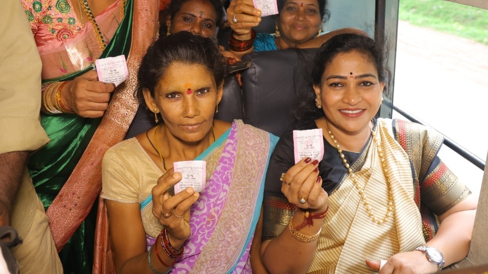 AP Home Minister Travel With Women Passengers In APSRTC Free Bus Scheme ...