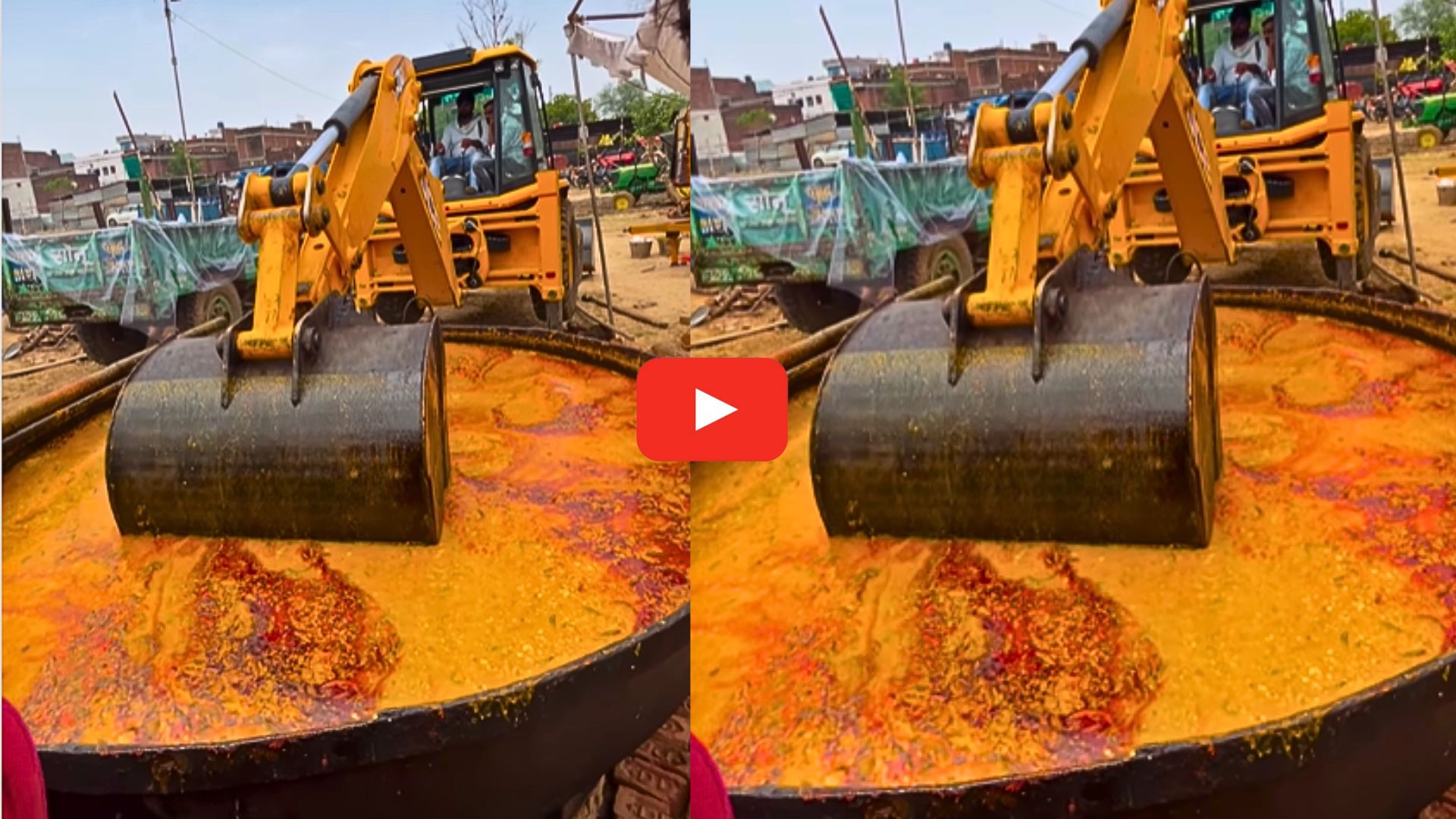 Jcb Being Used To Mix Curry In Madhya Pradesh Video | JCB Viral Video ...