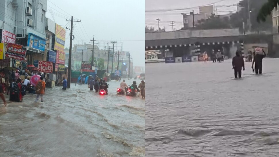 Heavy rains lashes in Warangal hanamkonda and kazipet due to cyclone ...